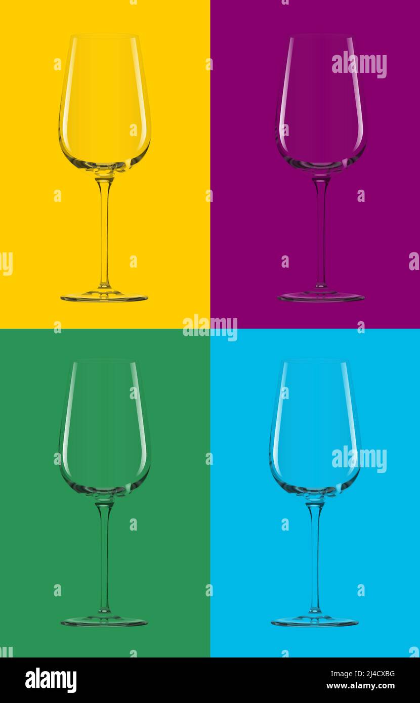 Clear glass on four backgrounds in vector Stock Vector Image & Art - Alamy