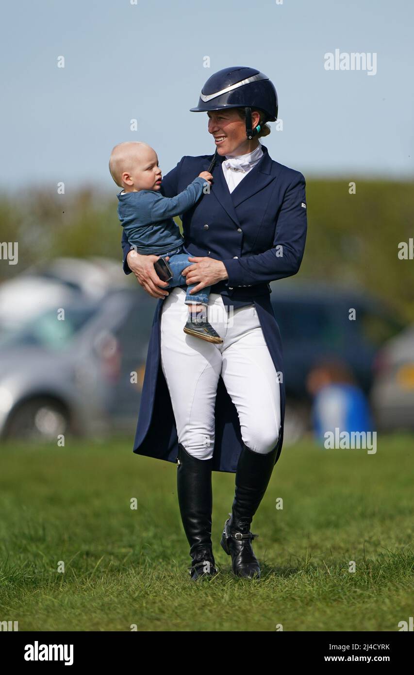 Zara Tindall with her son Lucas at the Barefoot Retreats Burnham Market ...