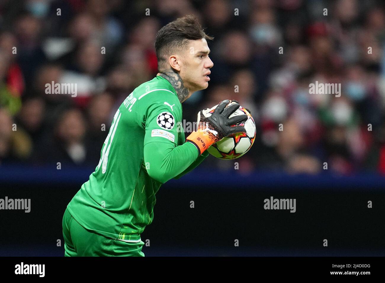 Ederson Moraes of Manchester City during the UEFA Champions League ...
