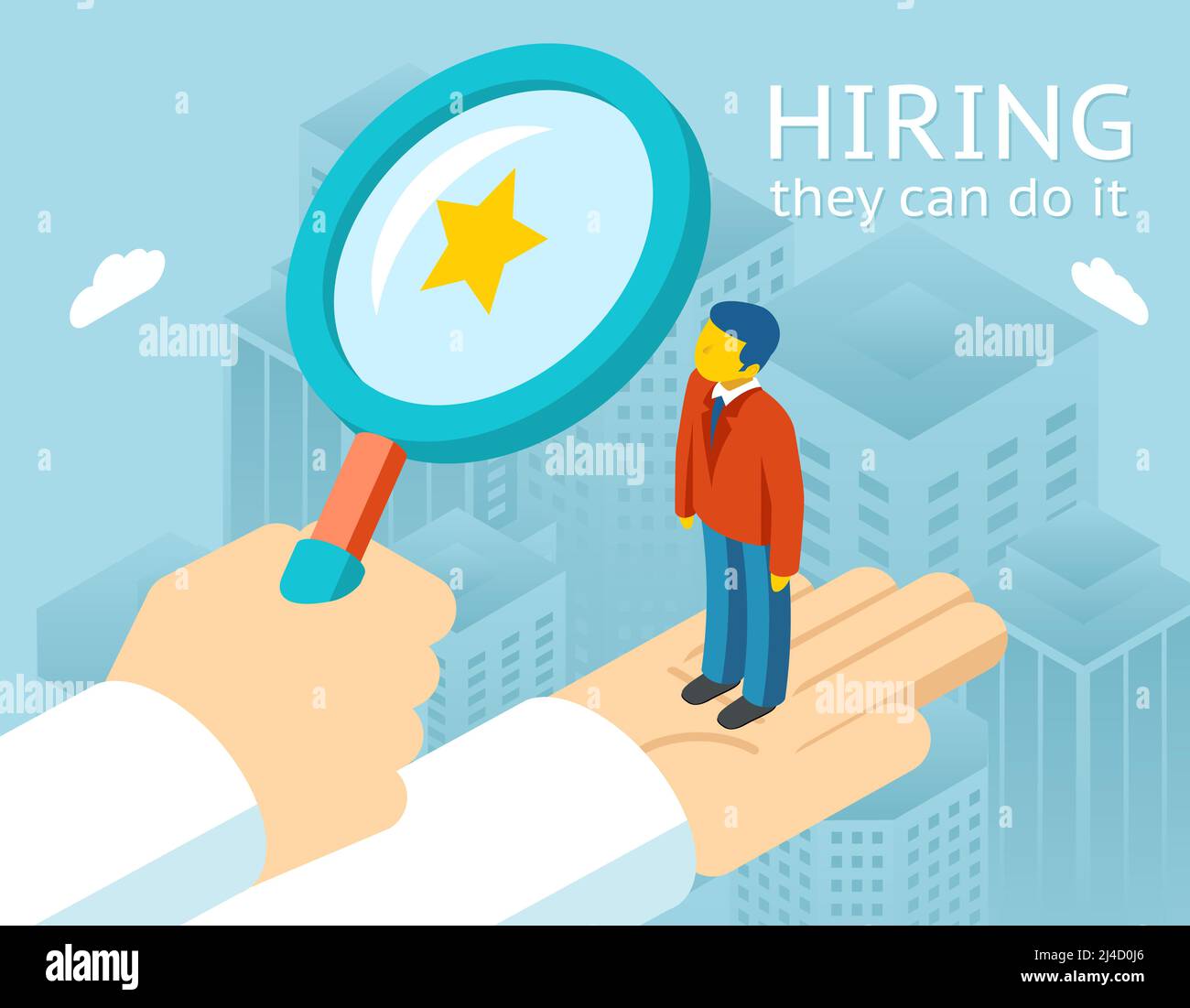 Choosing person for hiring. Job and staff, human and recruitment ...