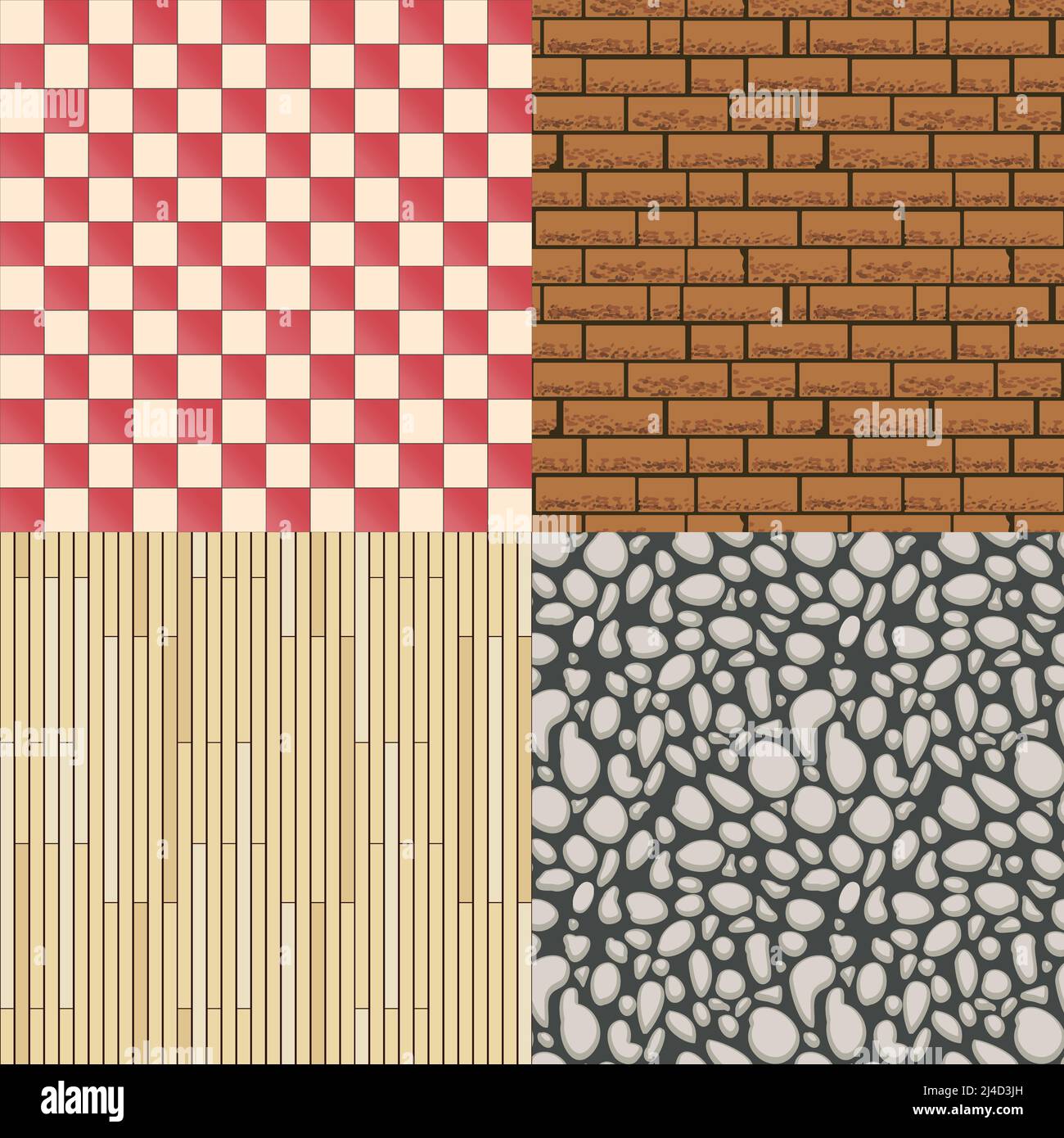 Stone wall timber floor Stock Vector Images - Alamy