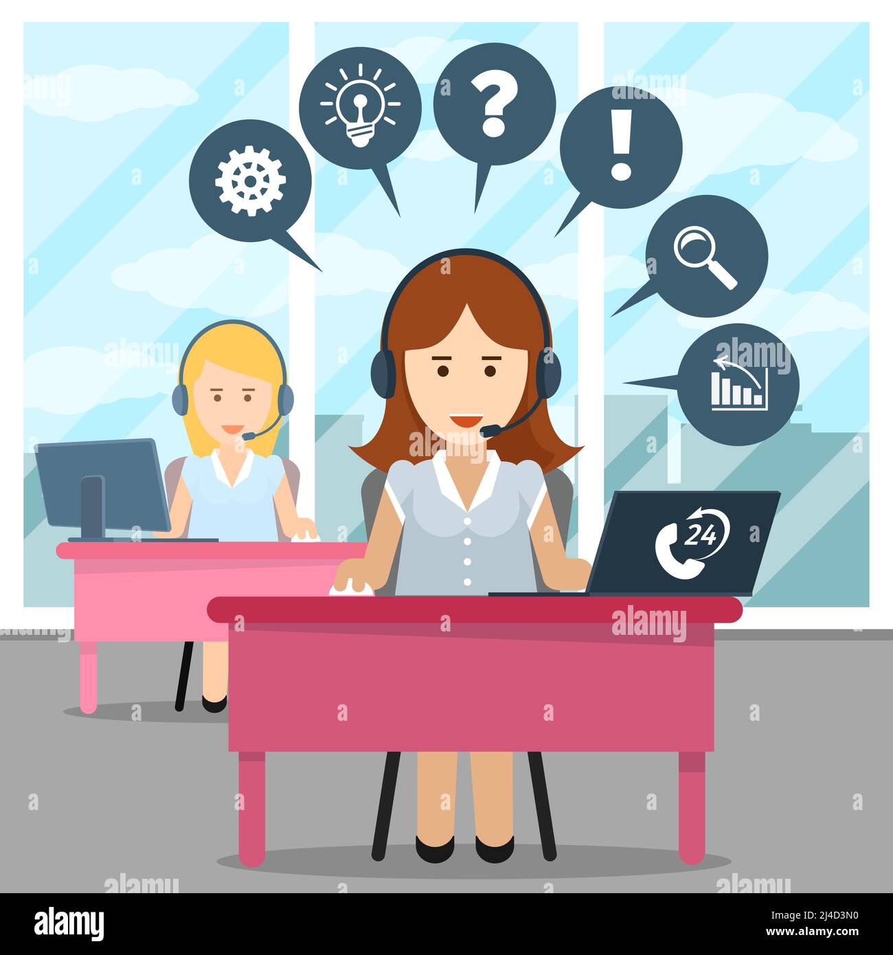 Manager office talk Stock Vector Images - Alamy