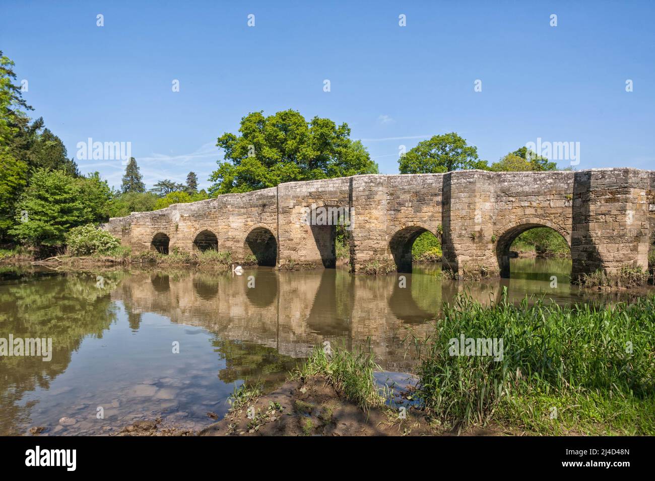 Stopham bridge crossing river Arun near Pulborough, West Sussex ...