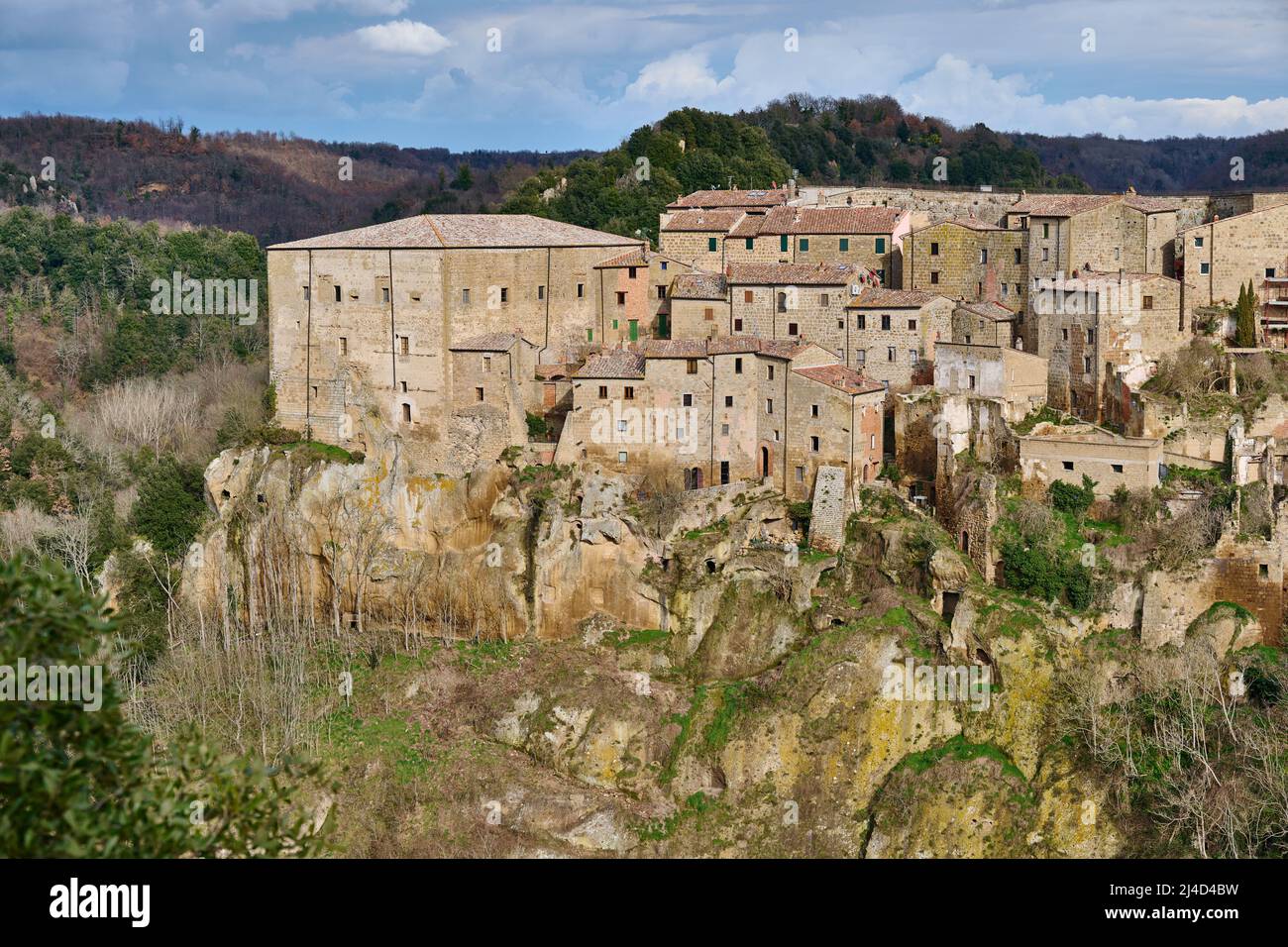 Aerial medieval town Sorano, Tuscany, Italy Stock Photo - Alamy