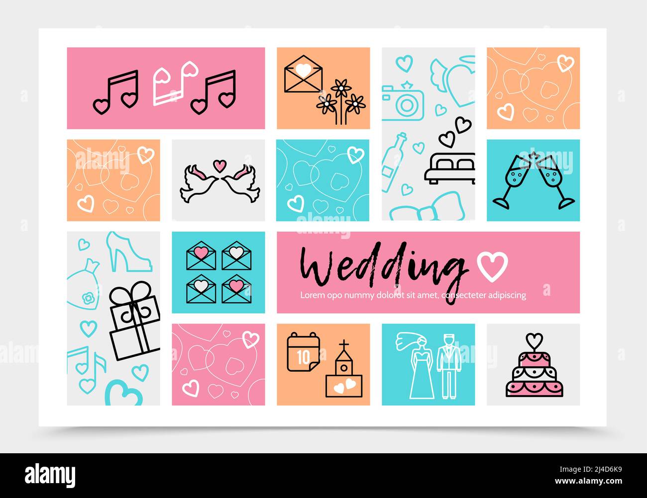 Wedding Infographic Template Infographic Wedding Program Template