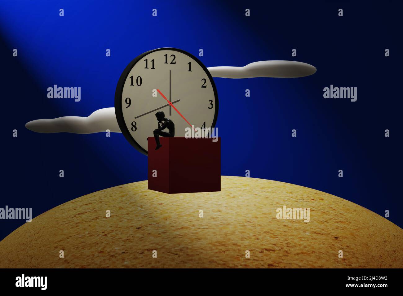 Floating clock hi-res stock photography and images - Alamy