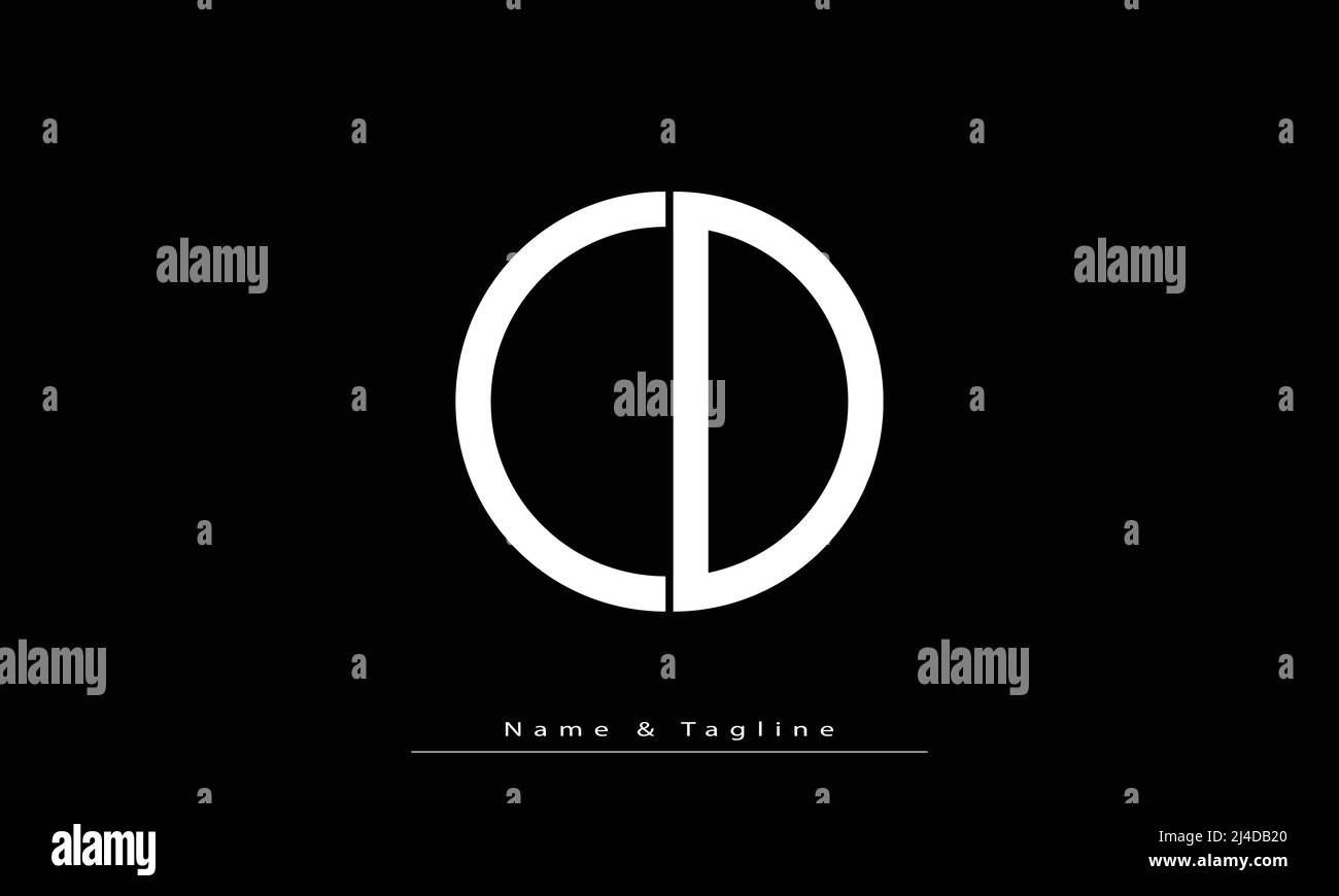 Alphabet letters Initials Monogram logo OD , DO Stock Vector Image ...