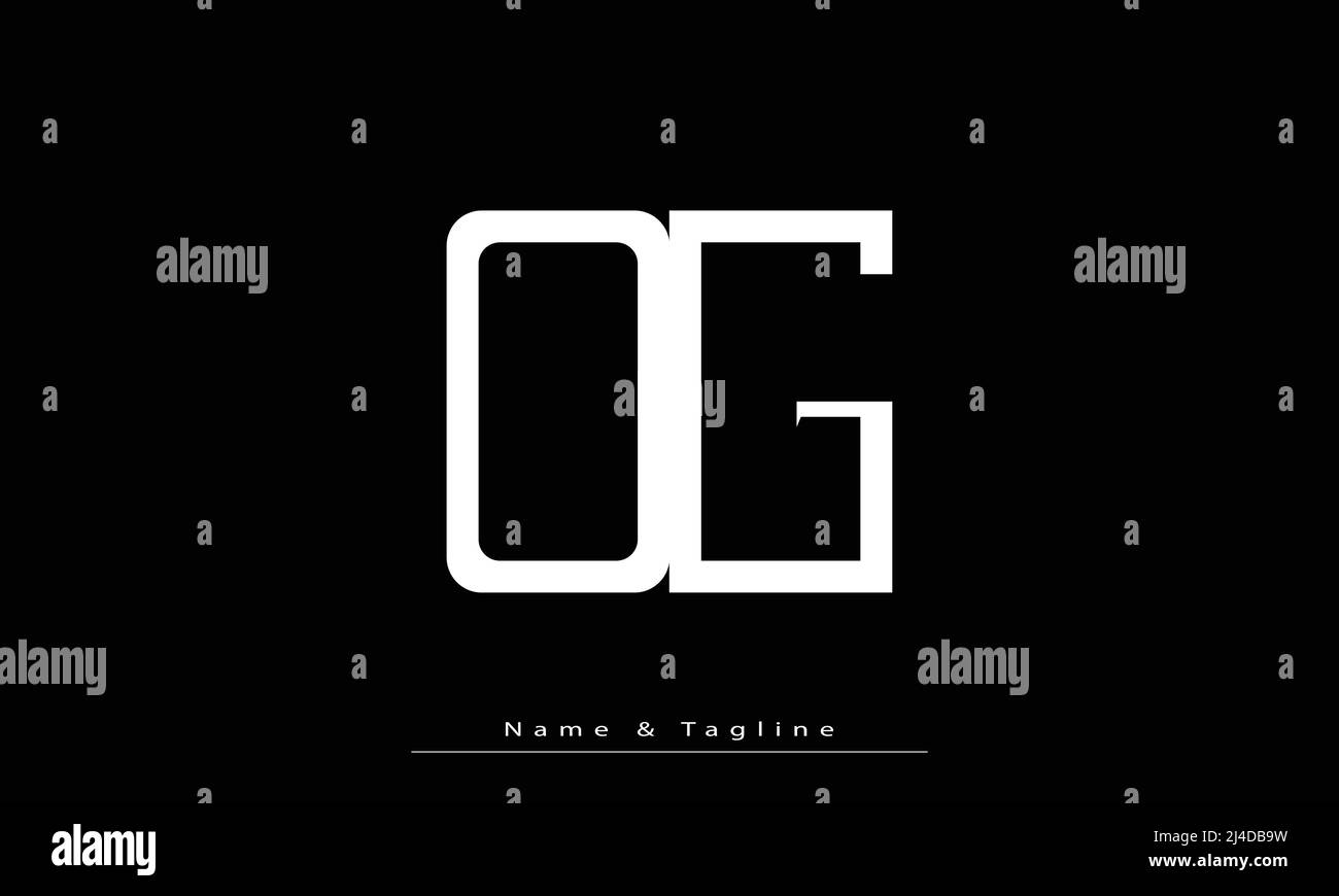 Alphabet letters Initials Monogram logo OG , GO Stock Vector Image ...