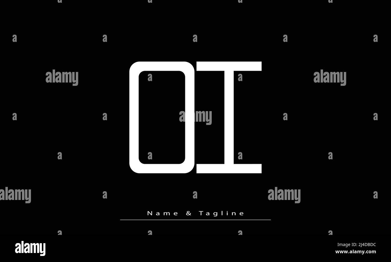 Alphabet letters Initials Monogram logo OI , IO Stock Vector Image ...