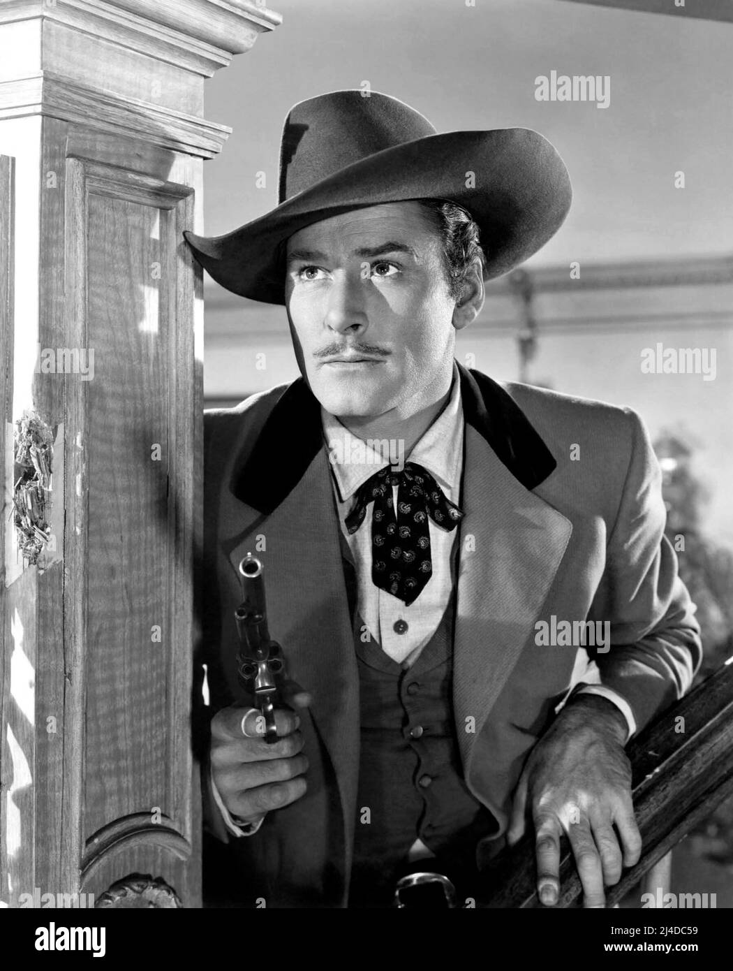 ERROL FLYNN in SAN ANTONIO (1945), directed by DAVID BUTLER. Credit ...