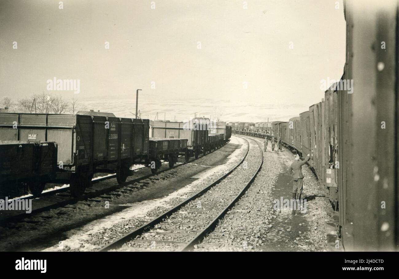 WWII WW2 german soldiers going to Russland by train - 19 february 1942 ...