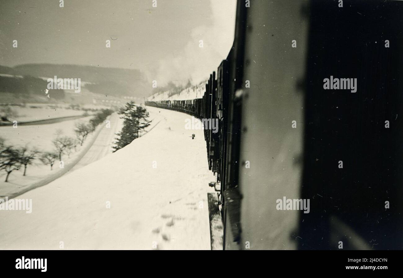 WWII WW2 german soldiers going to Russland by train - 19 february 1942 ...