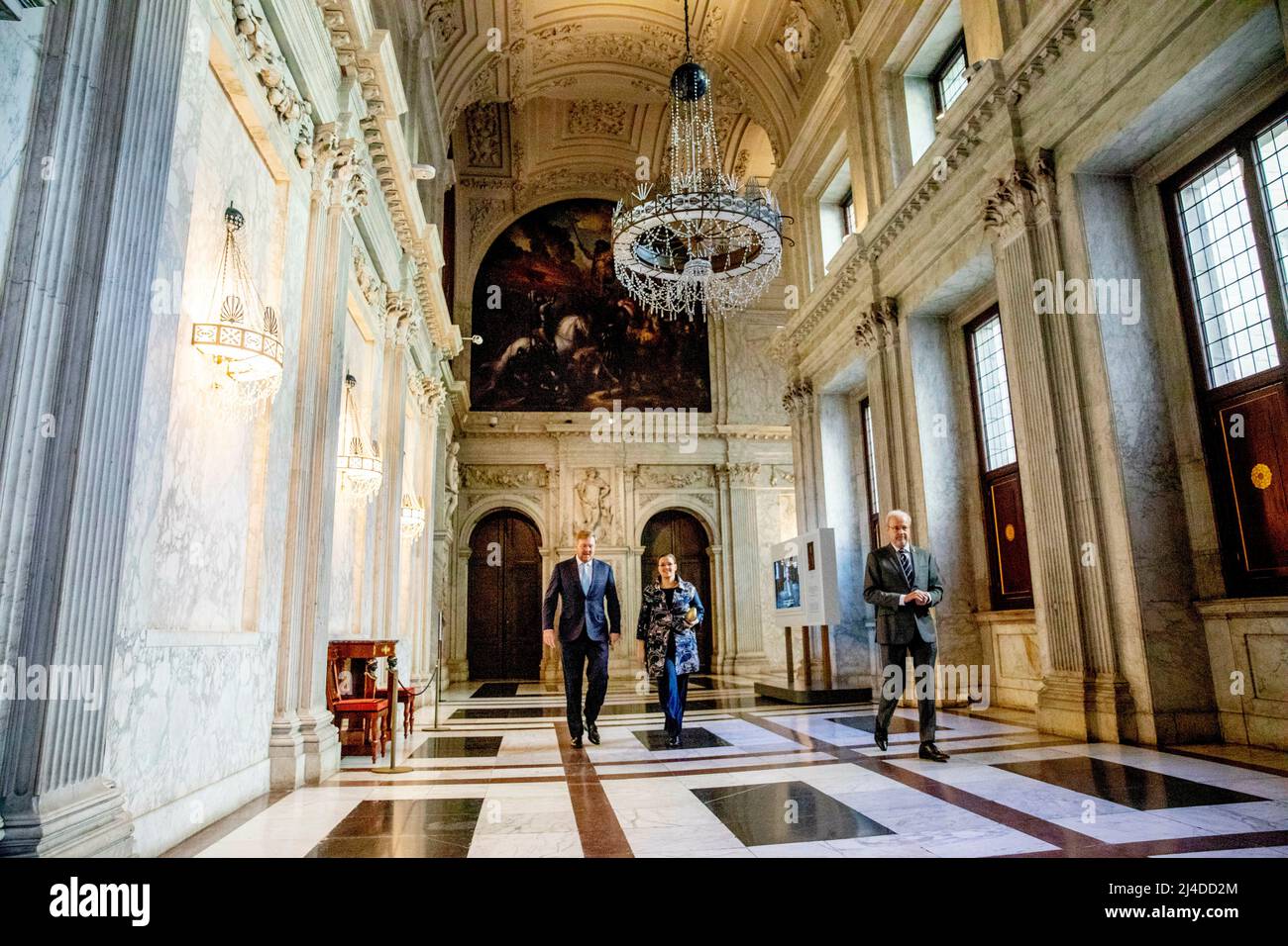 Amsterdam, Netherlands. 14th Apr, 2022. King Willem-Alexander of The ...