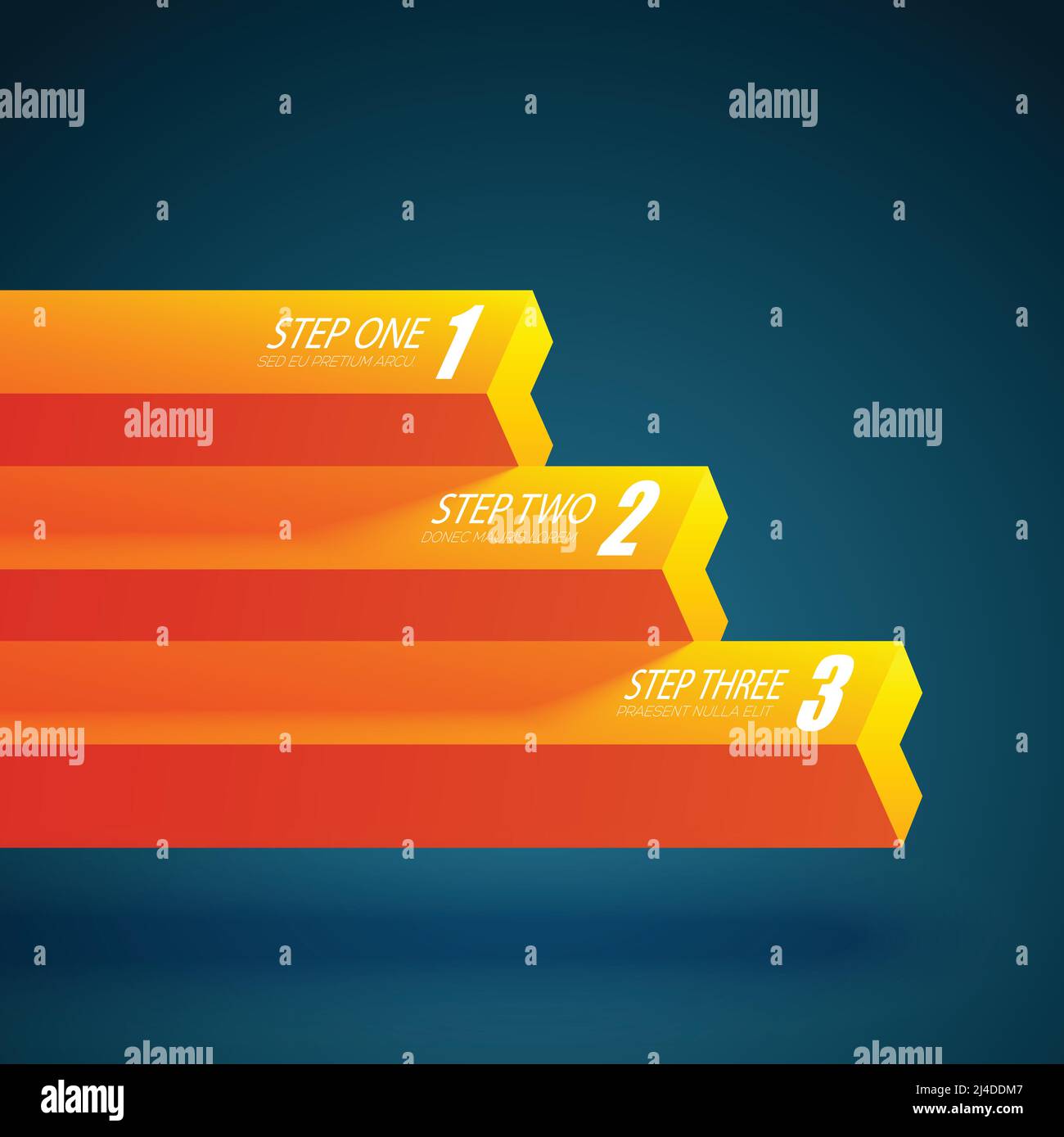 Web business design elements with orange horizontal straight bars and ...