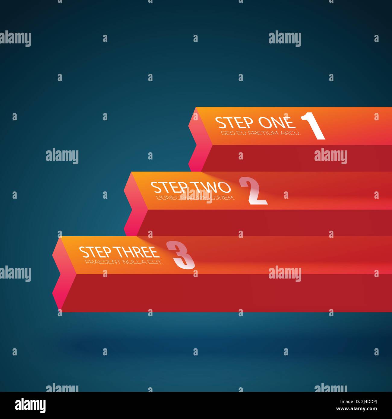Infographic business concept with horizontal straight geometric figures ...