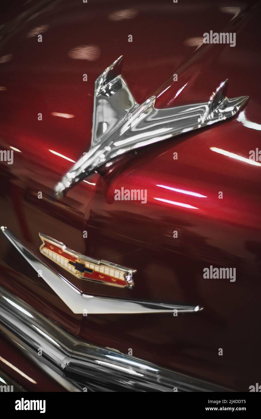 1950s car with usa emblem hi-res stock photography and images - Alamy