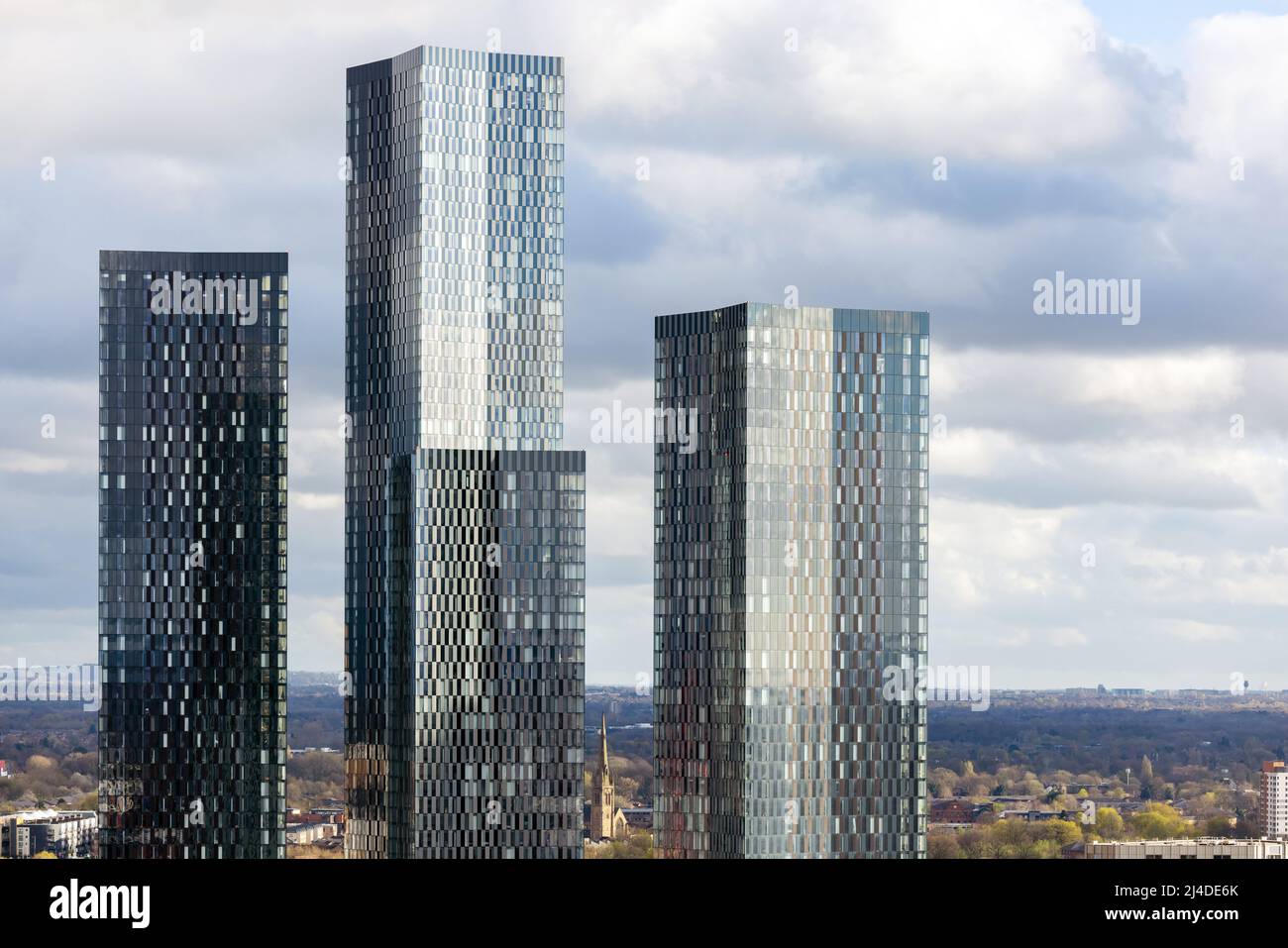 Manchester views. Deansgate Square Stock Photo - Alamy