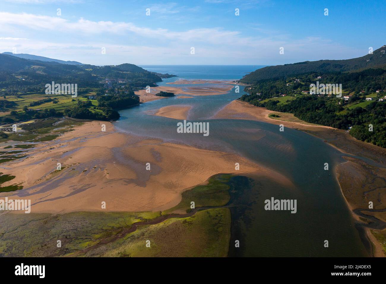 Urdaibai estuary Biosphere Reserve, estuary of the Oka River, Gernika-Lumo region, Biscay ...