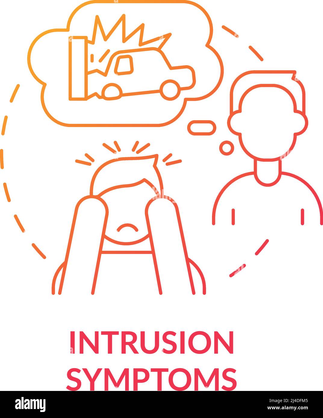 Intrusion symptoms red gradient concept icon Stock Vector Image & Art ...