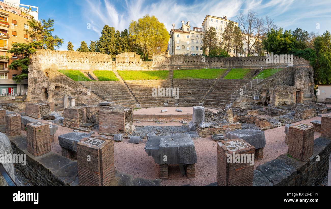 Teatro Romano di Trieste - Roman Theatre of Trieste, Italy Stock Photo ...