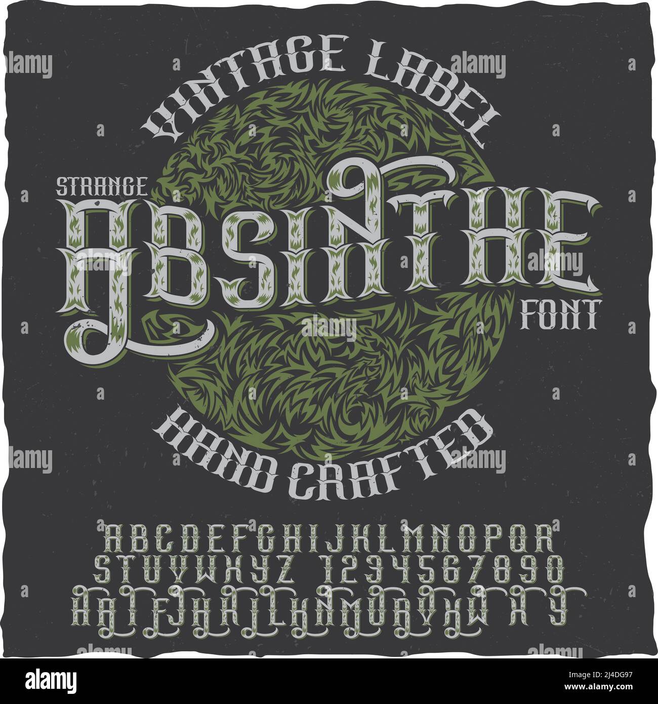 Absinthe hand crafted poster to use in any vintage style labels of ...
