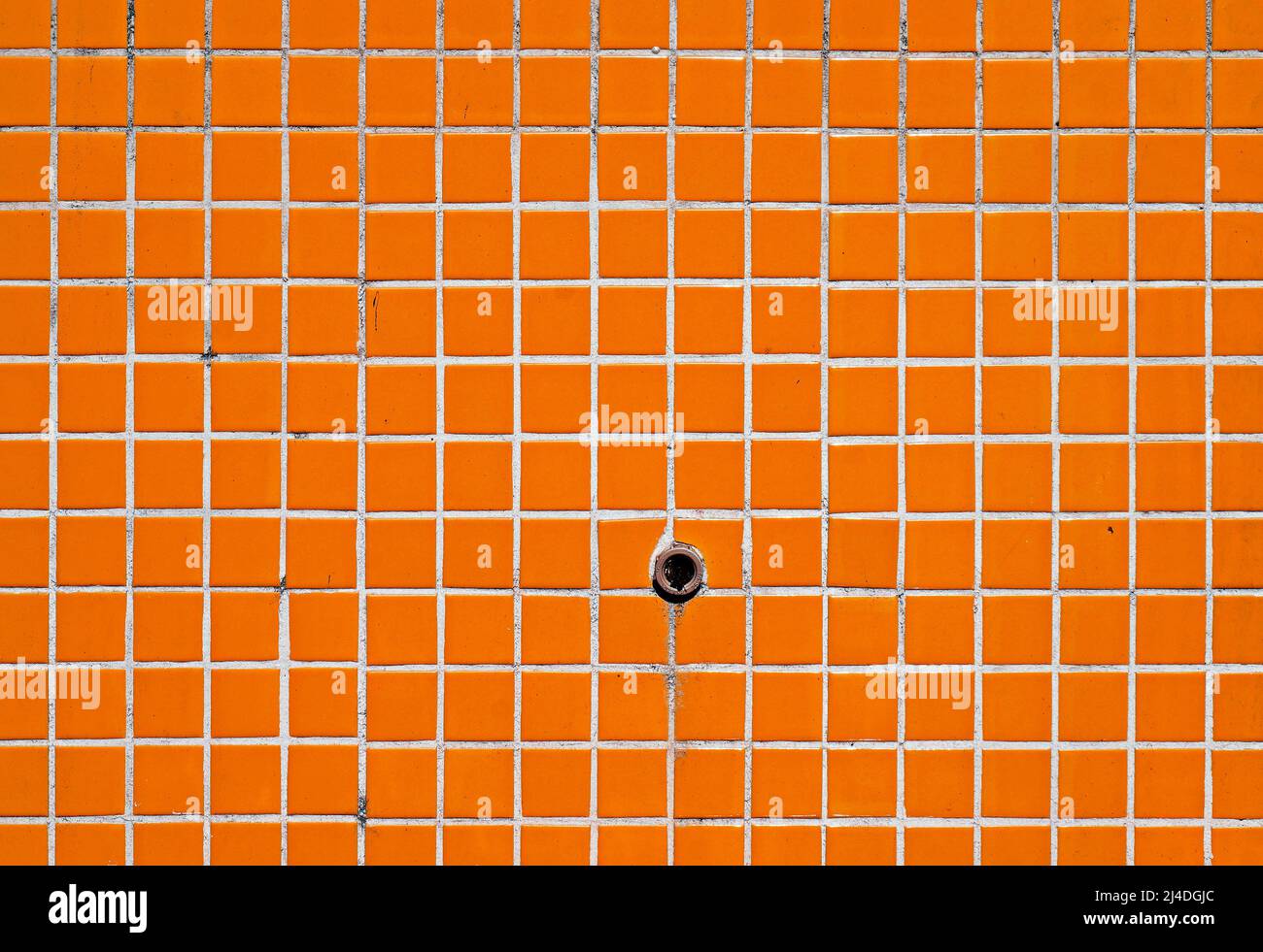 Old orange tile wall texture background Stock Photo - Alamy