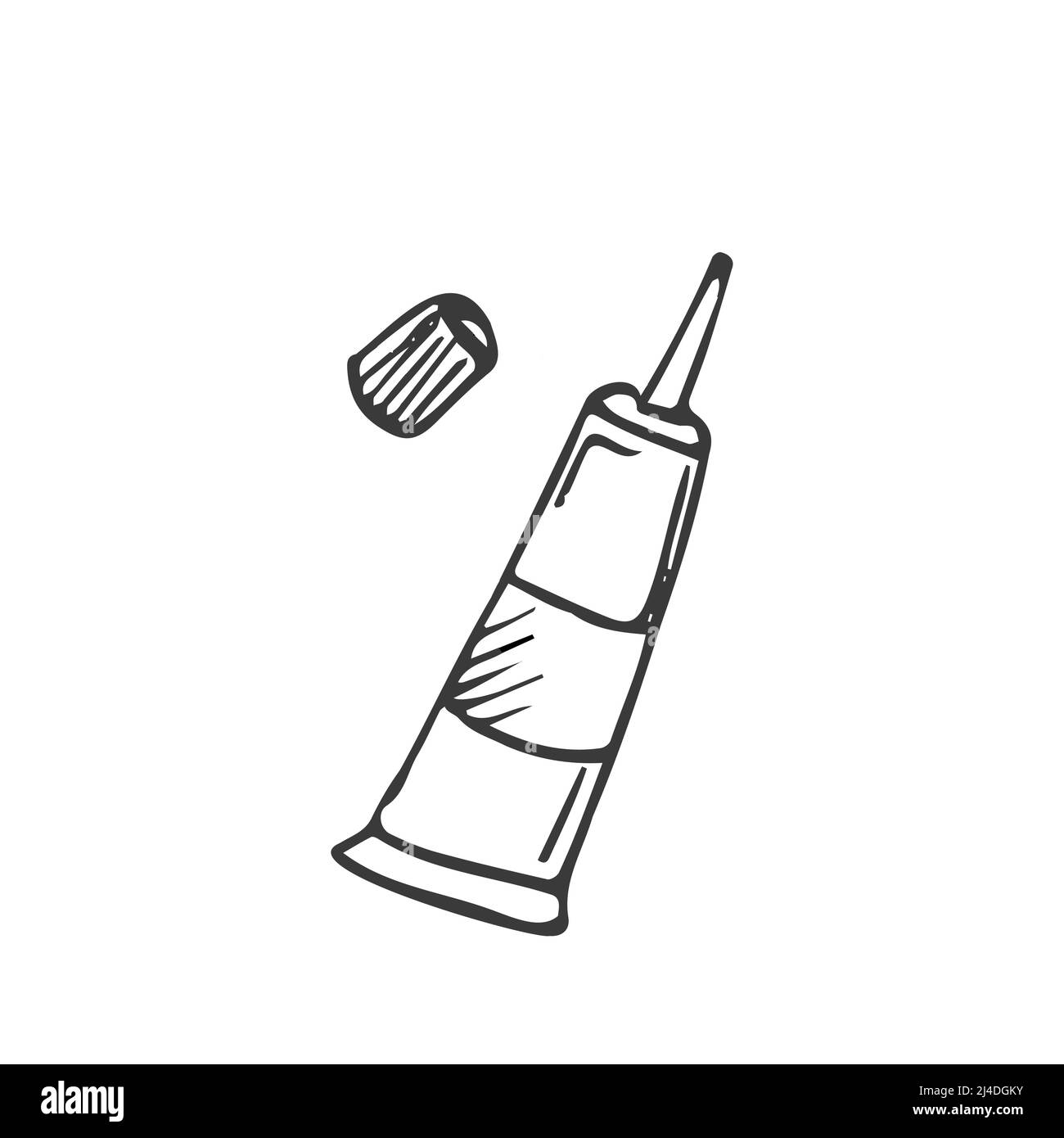 Glue bottle icon simple Cut Out Stock Images & Pictures - Alamy