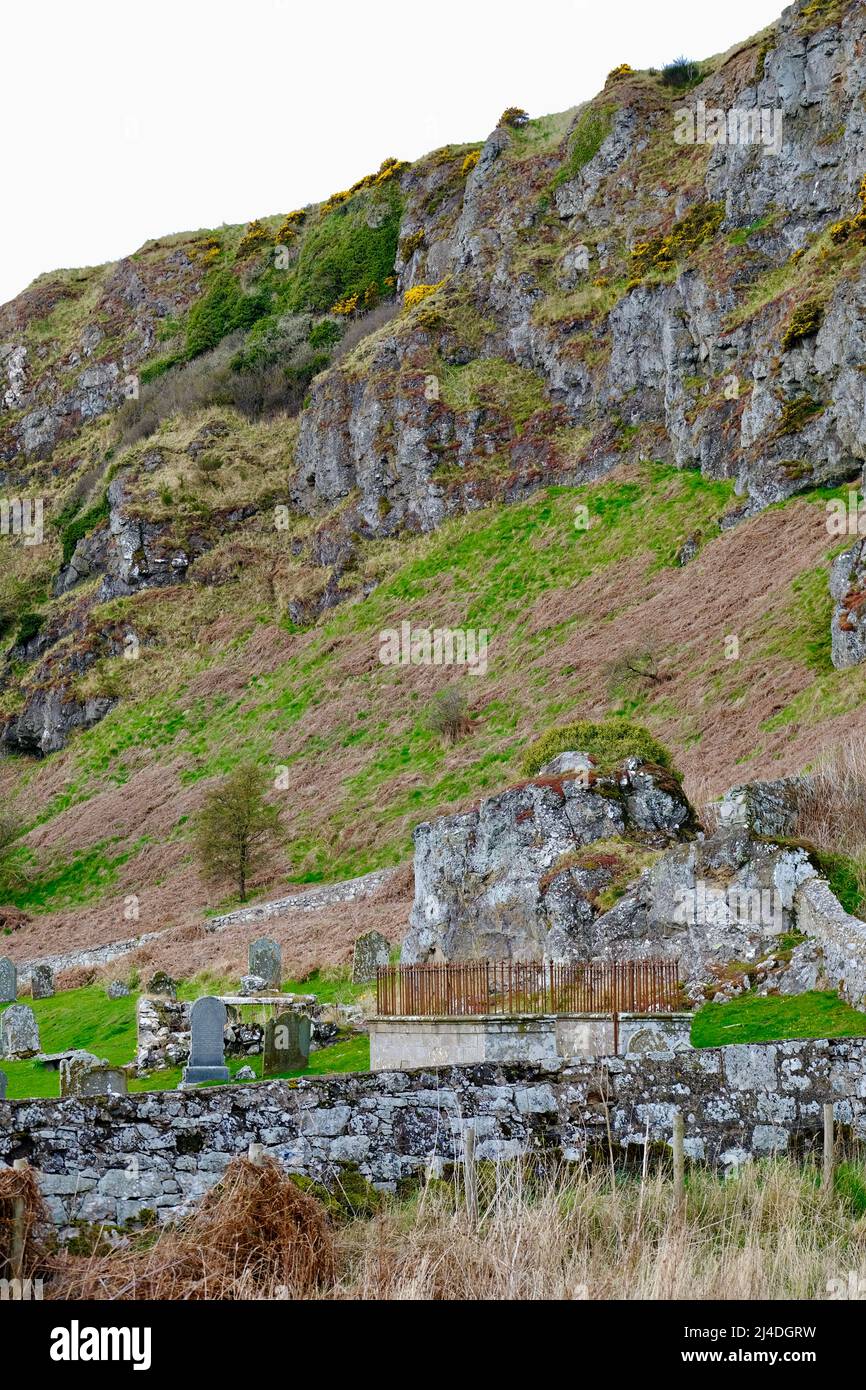 St Cyrus National Nature Reserve Aberdeenshire with protected landscape ...