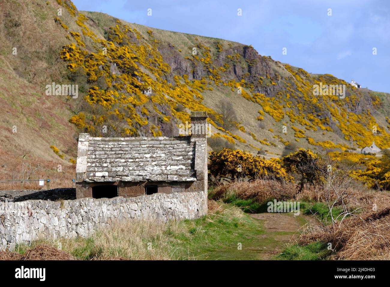 St Cyrus National Nature Reserve Aberdeenshire with protected landscape ...