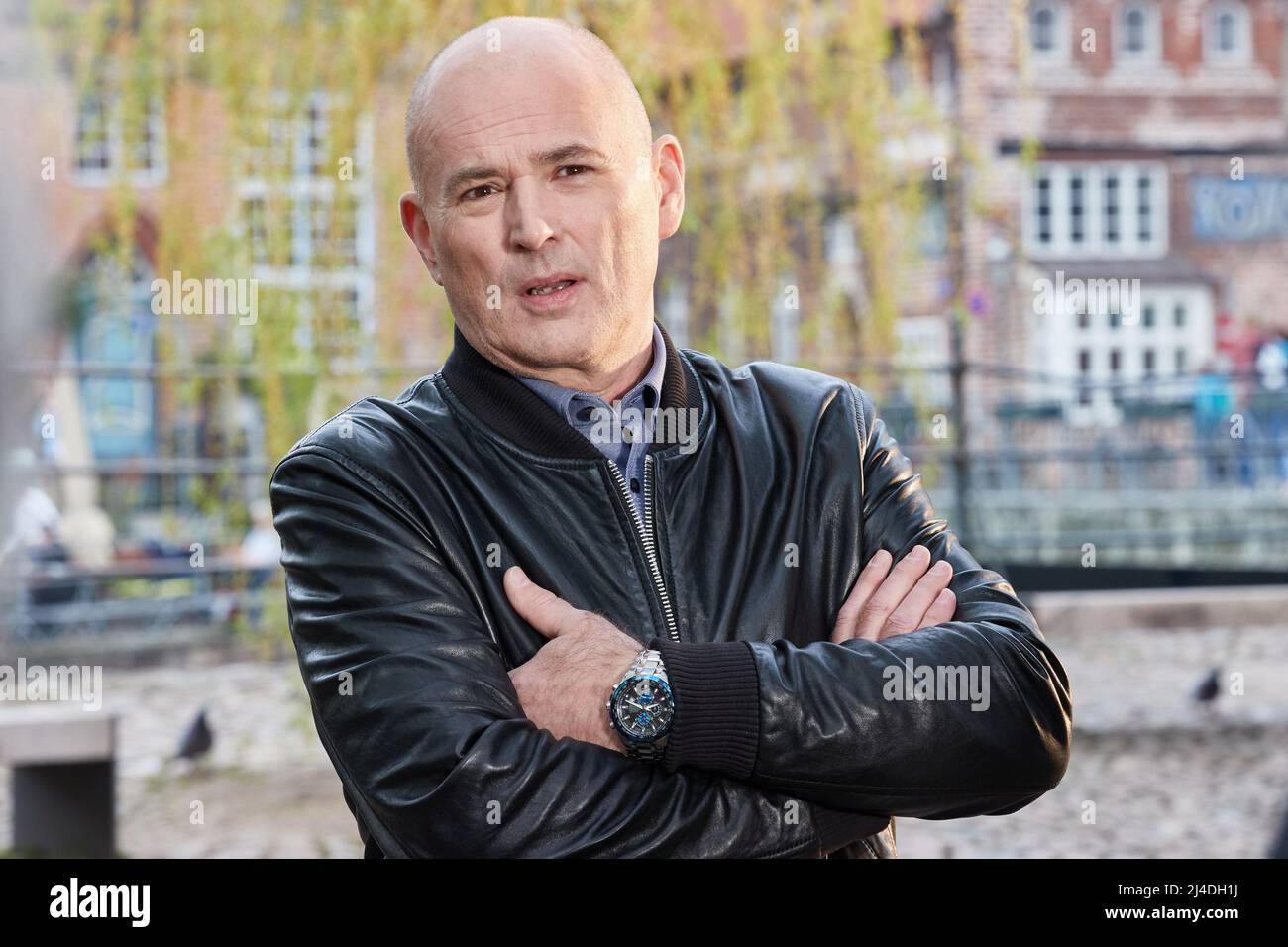 14 April 2022, Lower Saxony, Lüneburg: Actor Marcus Bluhm stands during ...