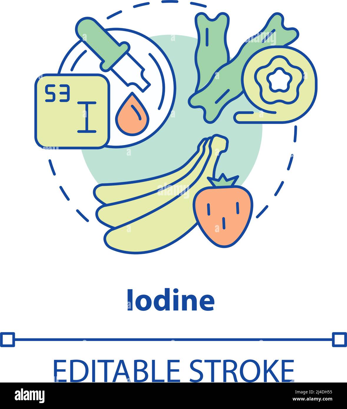 Iodine concept icon Stock Vector Image & Art - Alamy