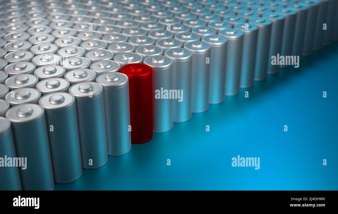 Dead Lithium Battery cell - electrical power supply of rechargeable ...