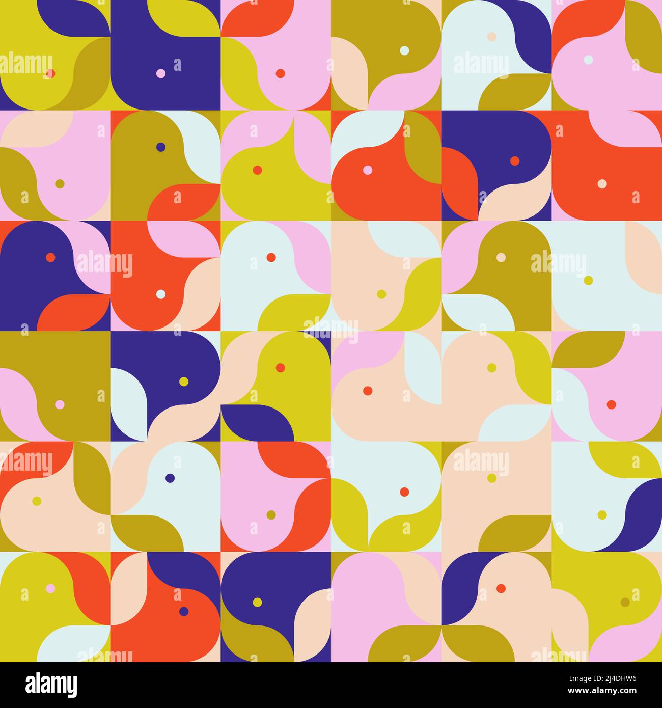 Scandi Art collage graphics pattern made with vector abstract forms and ...