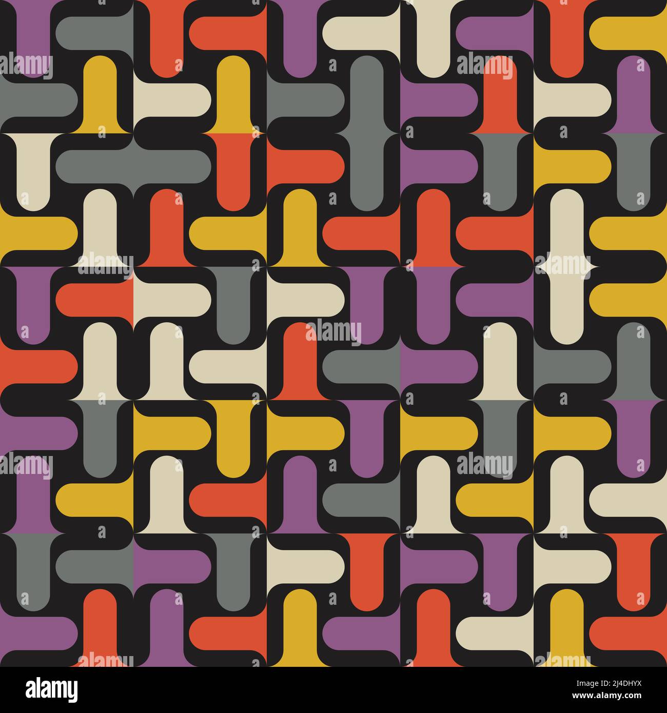 Seamless abstract vector pattern artwork made with repetitive geometry ...