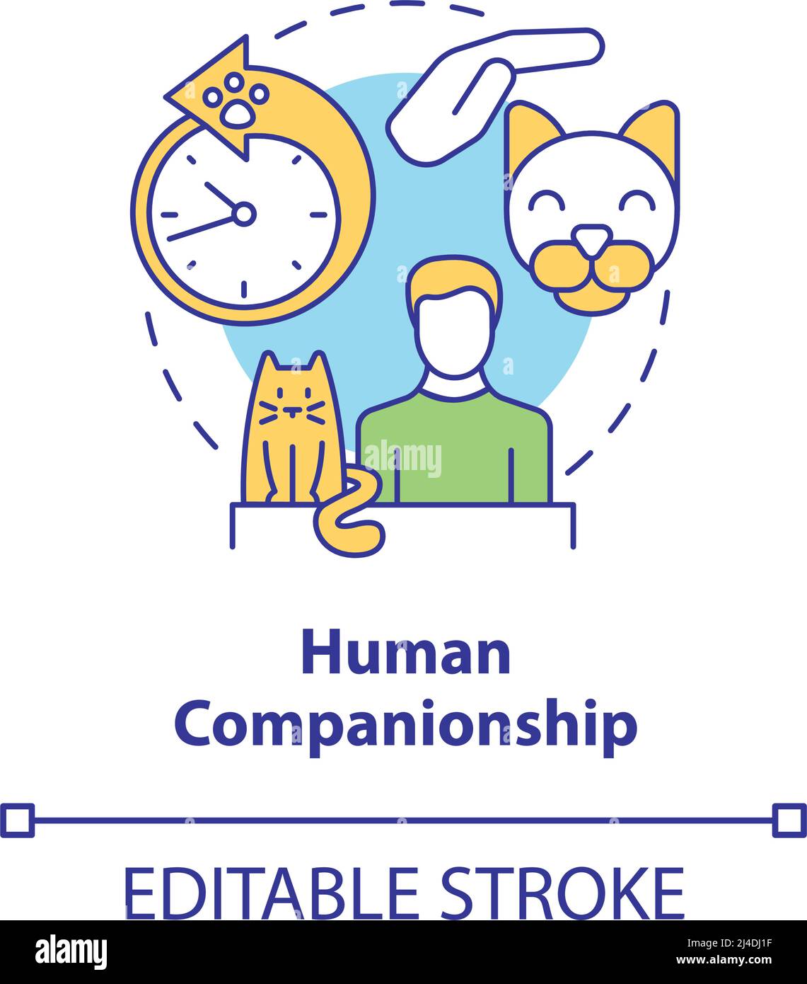 Human companionship concept icon Stock Vector Image & Art - Alamy