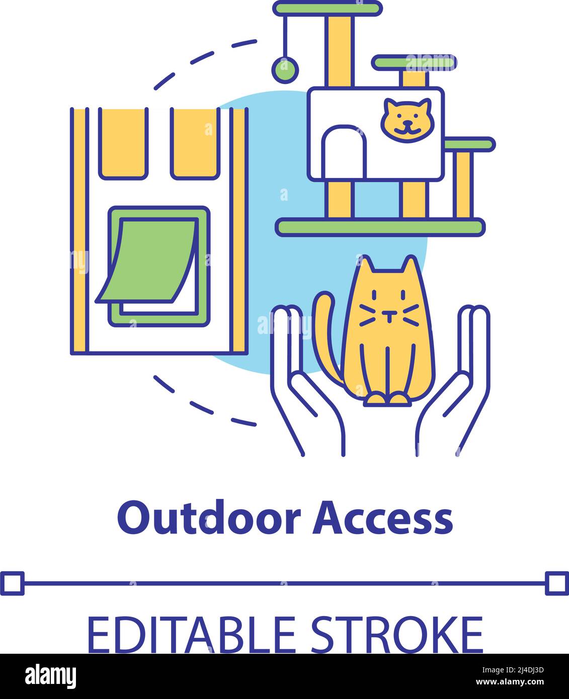 Outdoor access concept icon Stock Vector Image & Art - Alamy