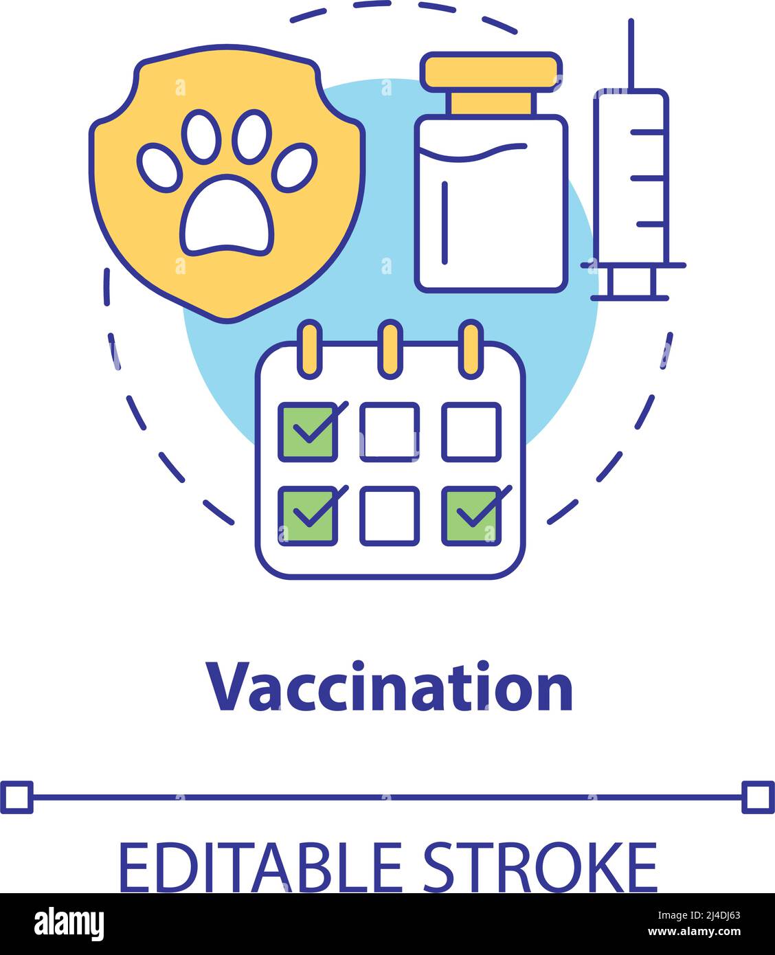 Vaccination concept icon Stock Vector Image & Art - Alamy