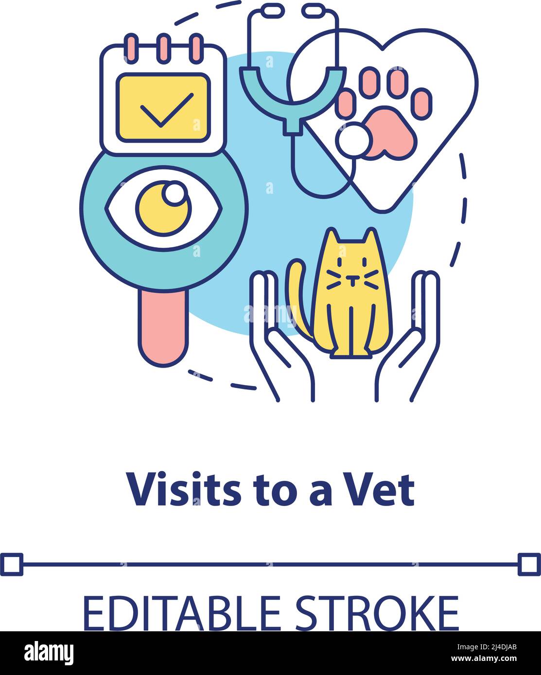 Visits to vet concept icon Stock Vector Image & Art - Alamy