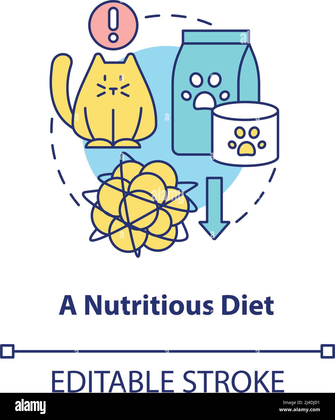 Feline diet Stock Vector Images - Alamy
