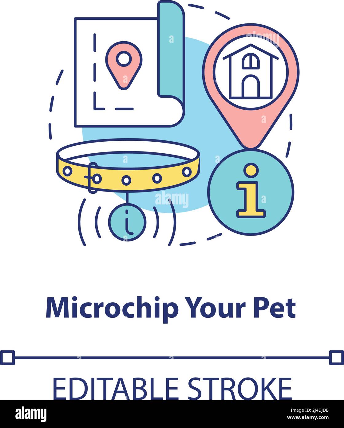 Dog microchip Stock Vector Images - Alamy