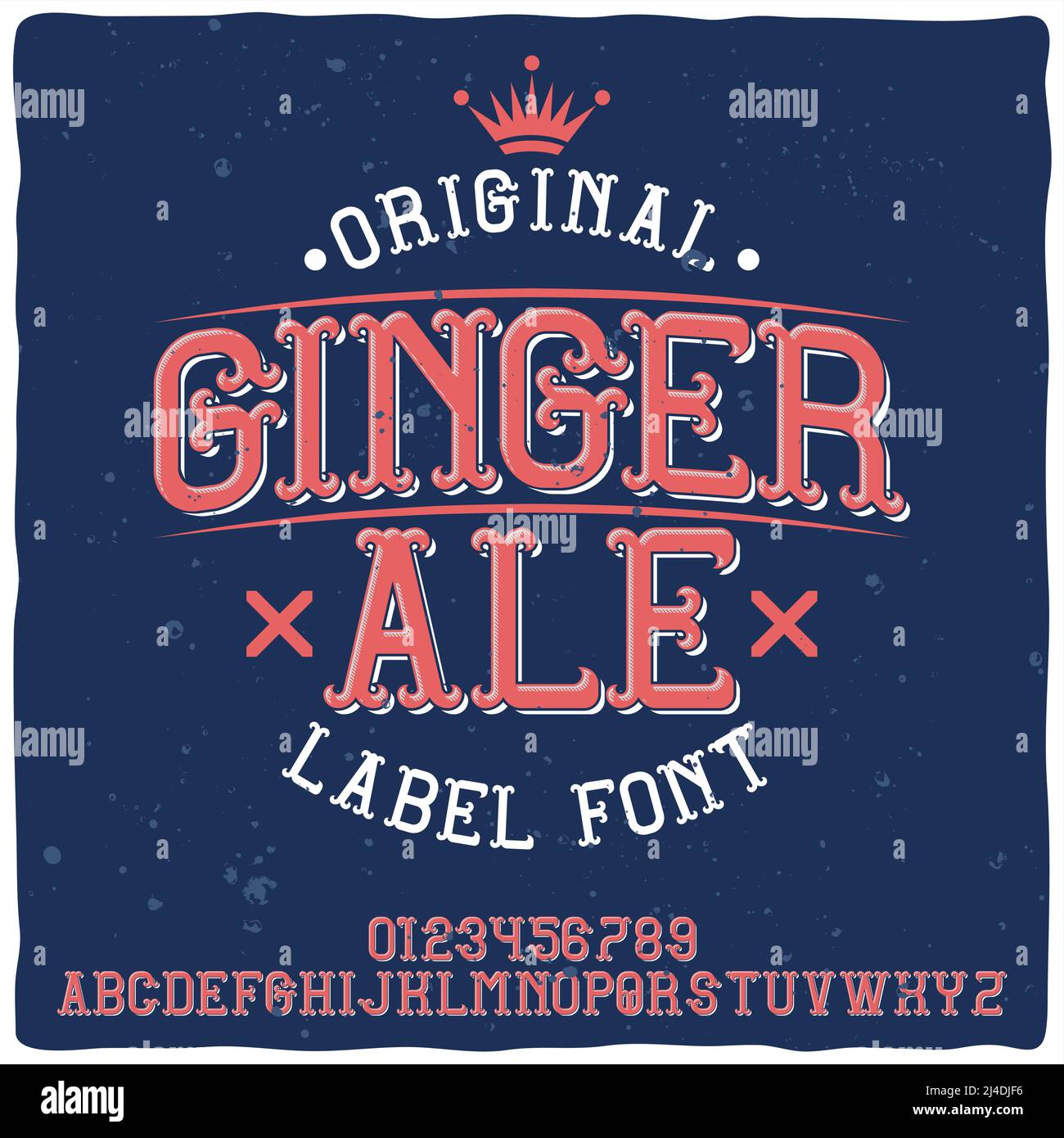 Vintage ginger ale Stock Vector Images - Alamy