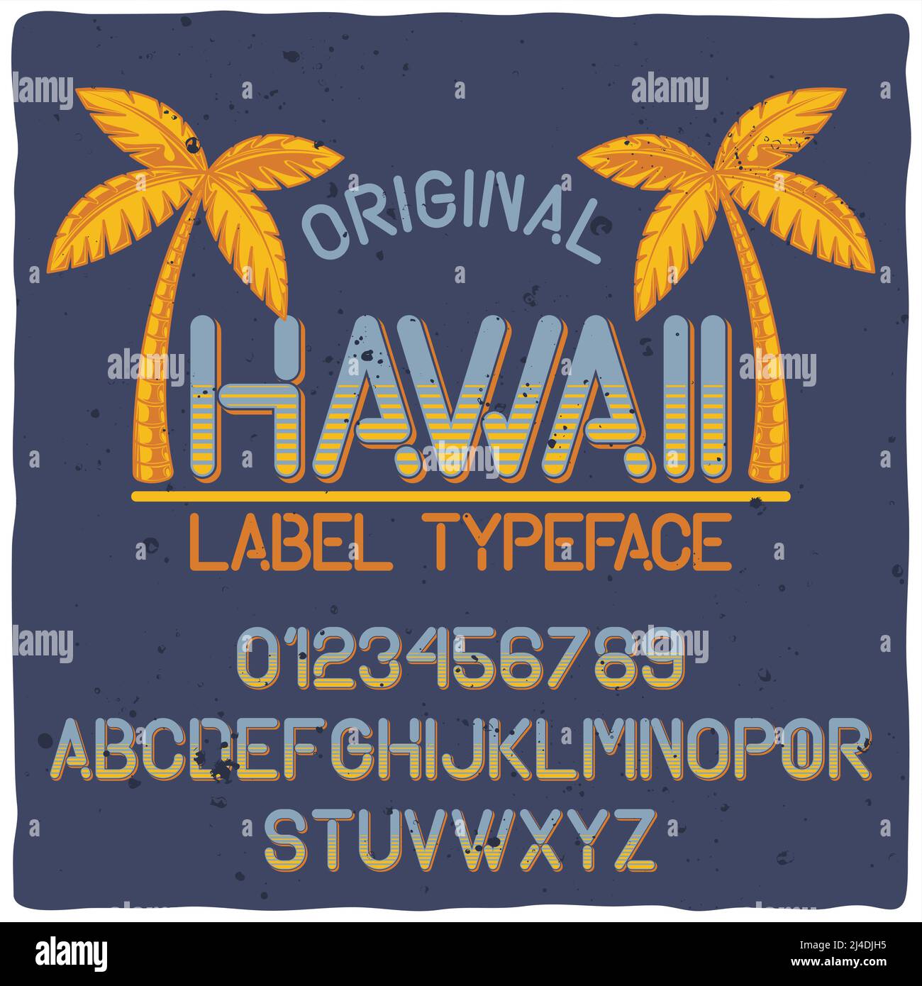 Hawaii surfing vintage Cut Out Stock Images & Pictures - Alamy