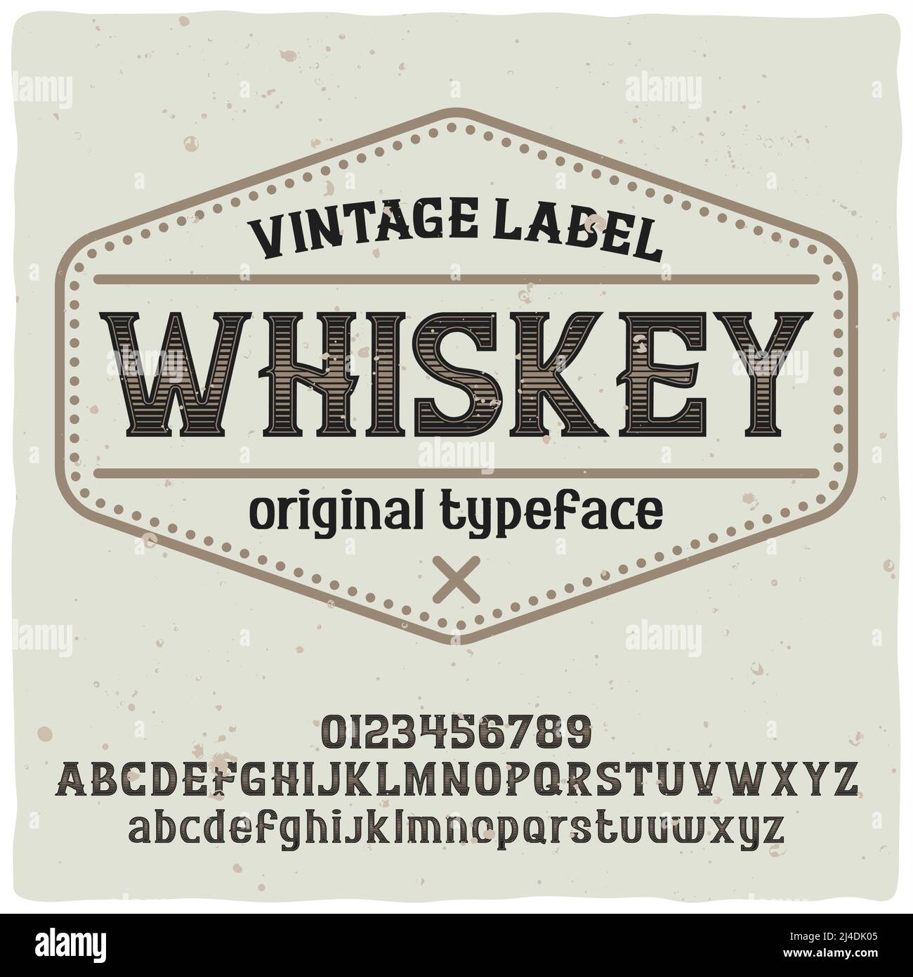 Vintage label typeface named "Whiskey". Good handcrafted font for any ...