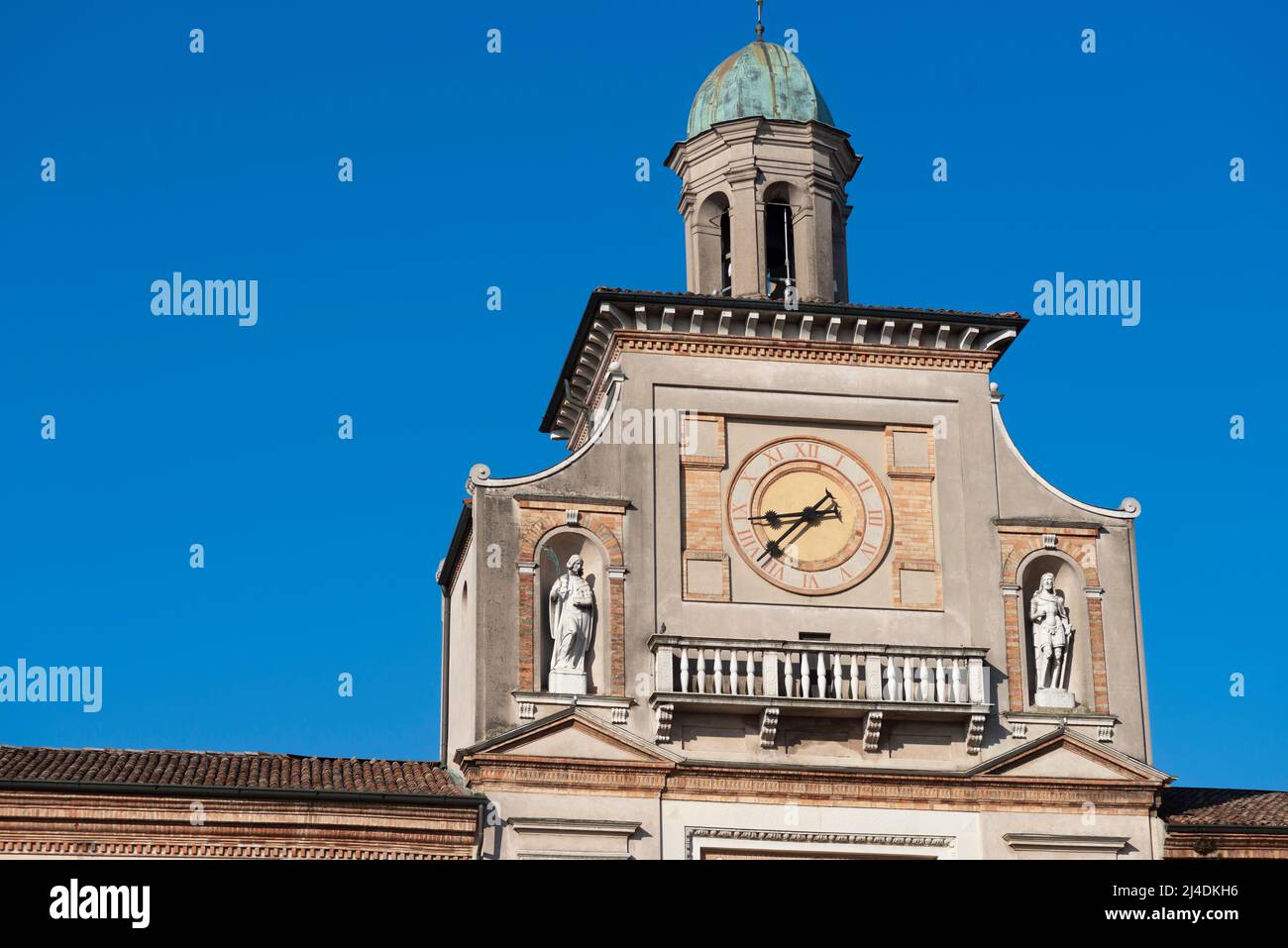 Italy, Lombardy, Crema, Duomo Square, the Torazzo, Clock Tower Stock ...