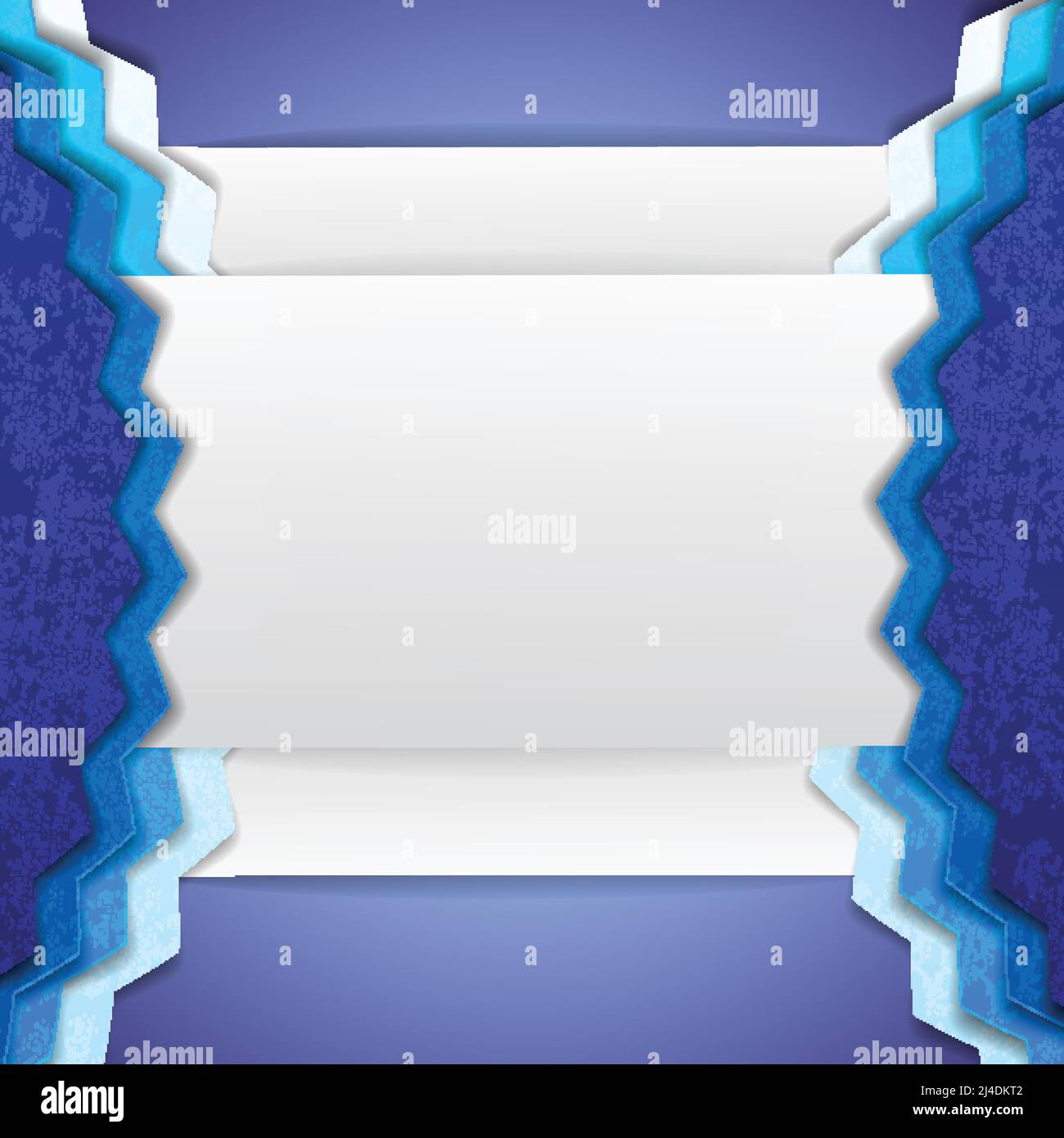 Abstract blue and white background incomprehensible shapes with corners ...