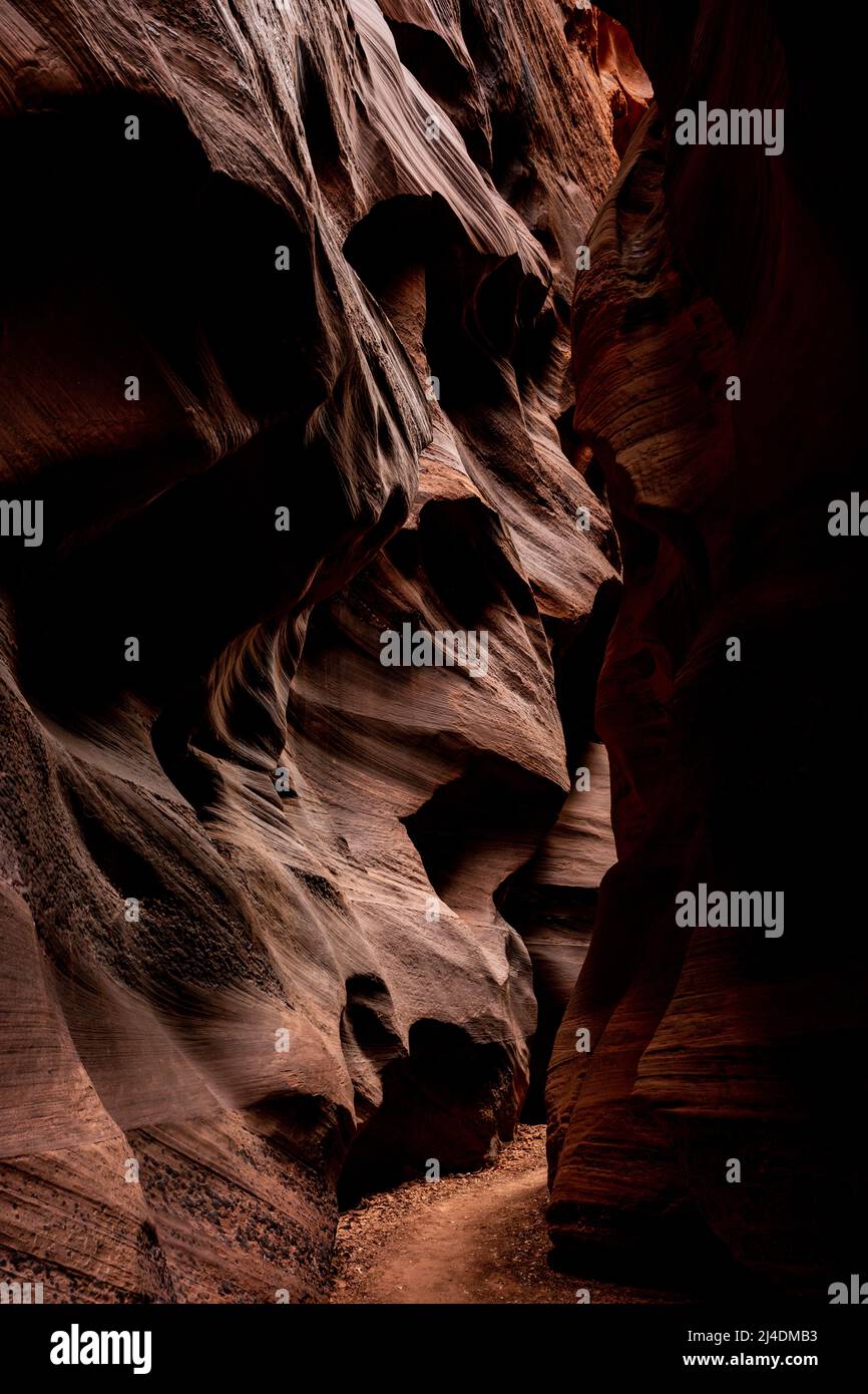 Sharp Edges And Deep Shadows Through Buckskin Gulch in southern Utah ...