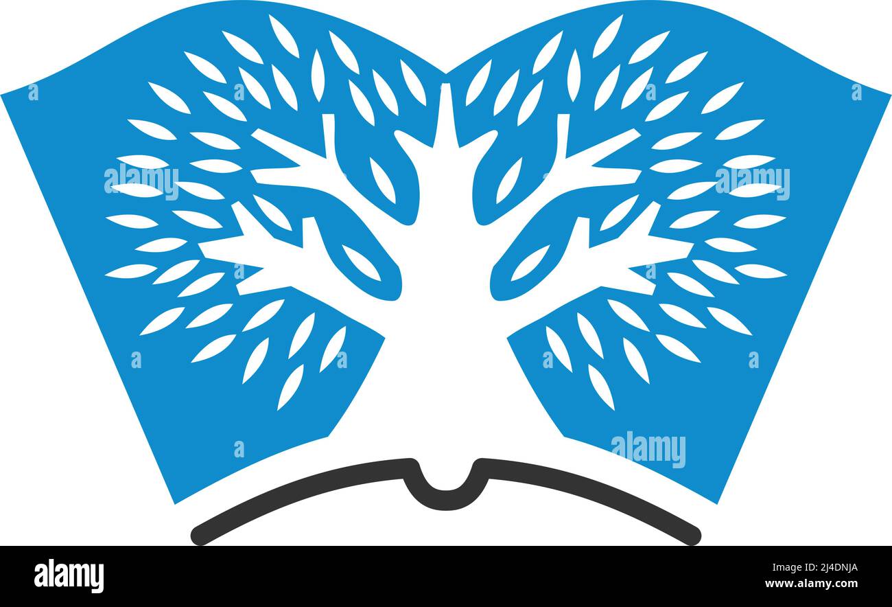 Book tree education logo Icon Illustration Brand Identity Stock Vector ...