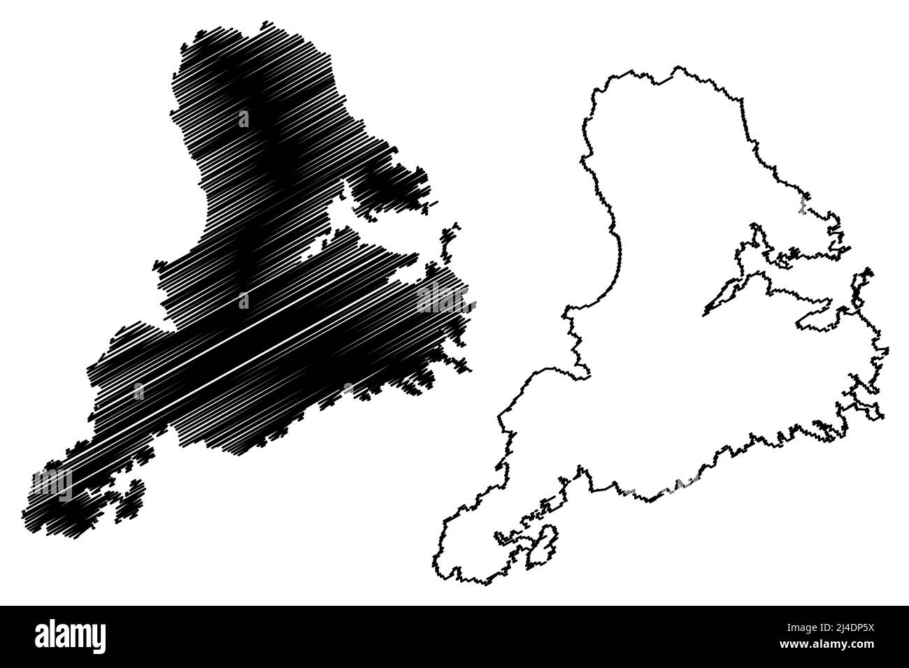 Stewart island (New Zealand) map vector illustration, scribble sketch ...