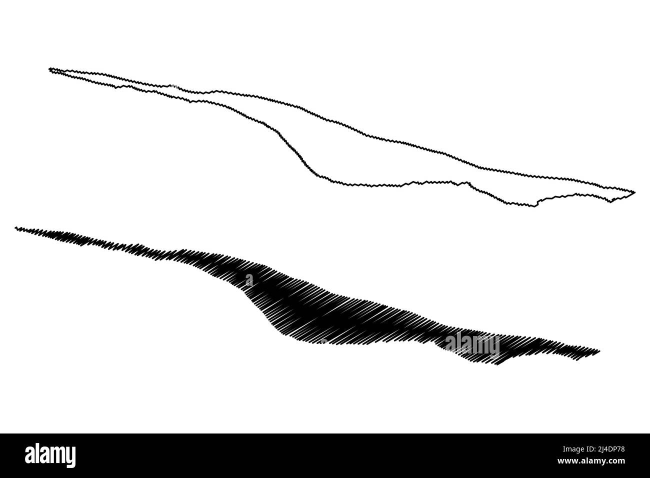 Srirangam island (Republic of India, Kaveri and Kollidam Rivers, Tamil ...