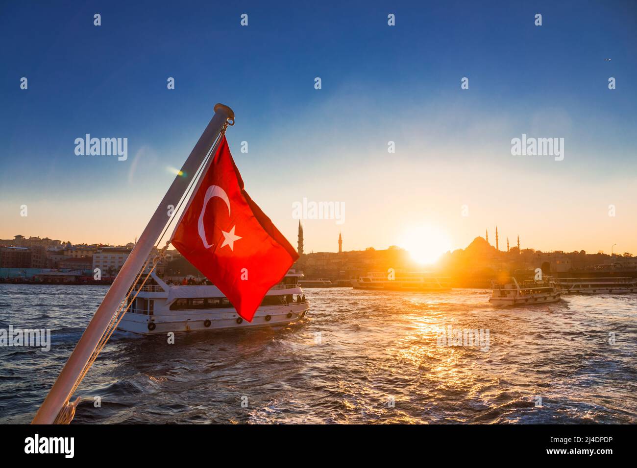 Waving turkish flag hi-res stock photography and images - Alamy